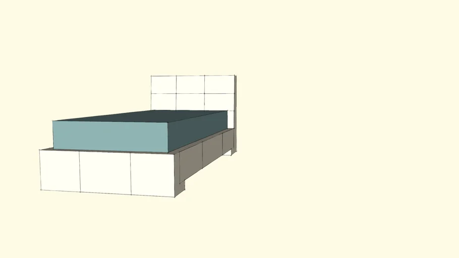 Sammy Twin bed by SCAN DESIGN | 3D Warehouse