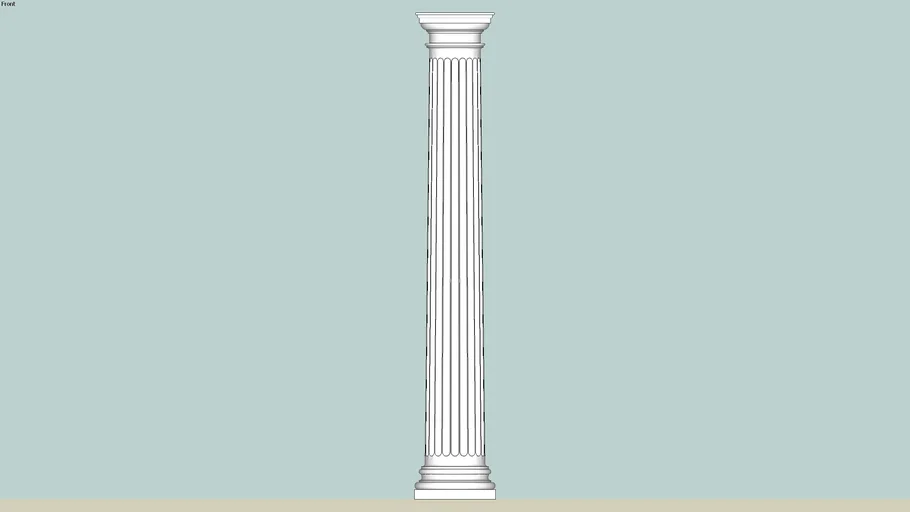 Doric column fluted | 3D Warehouse