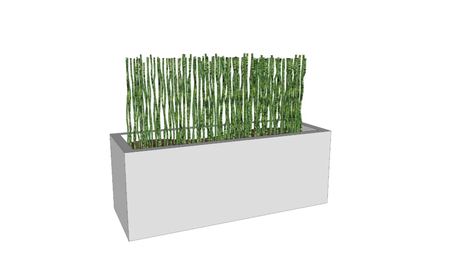 Artificial Outdoor Horsetail Reed in Modern Planter | 3D Warehouse