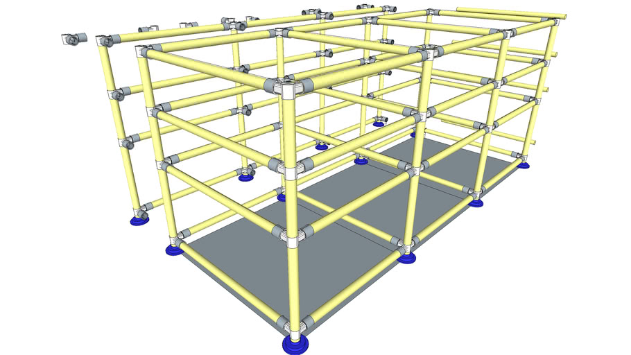 abs coated pipe, pipe rack assembly | 3D Warehouse