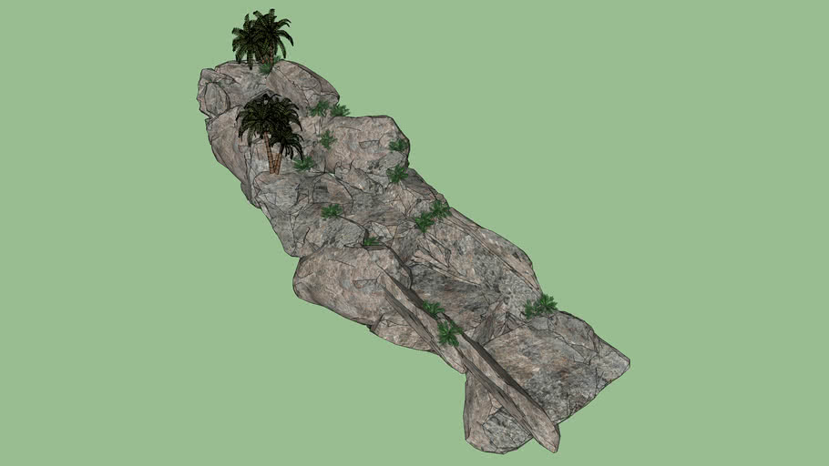 Water stream with waterfalls | 3D Warehouse