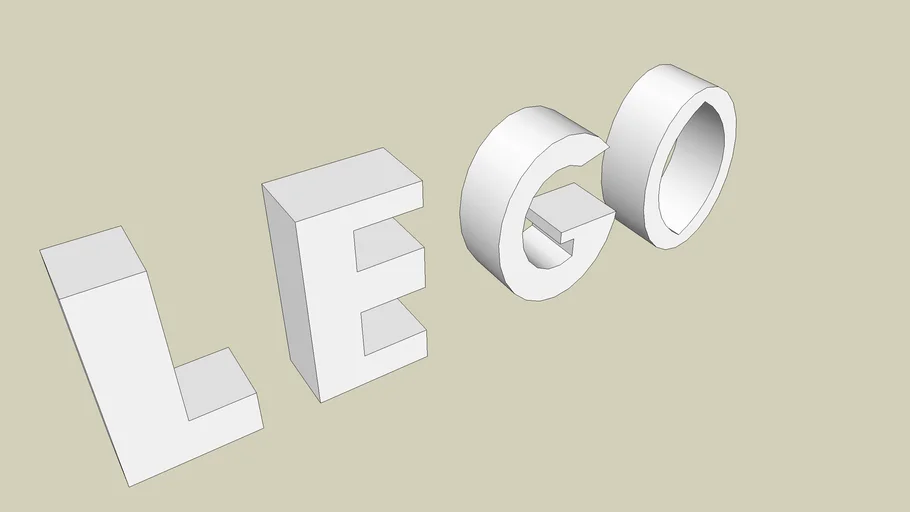 Lego Logo | 3D Warehouse