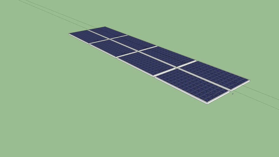 Solar Panel Array 2.4kWp | 3D Warehouse