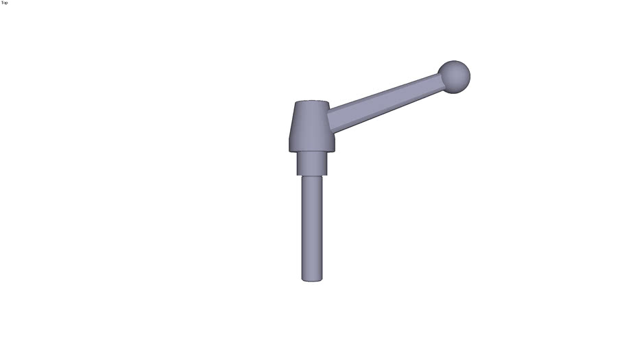 Steel indexing clamp lever external thread...- size 2 M16 threaded rod ...