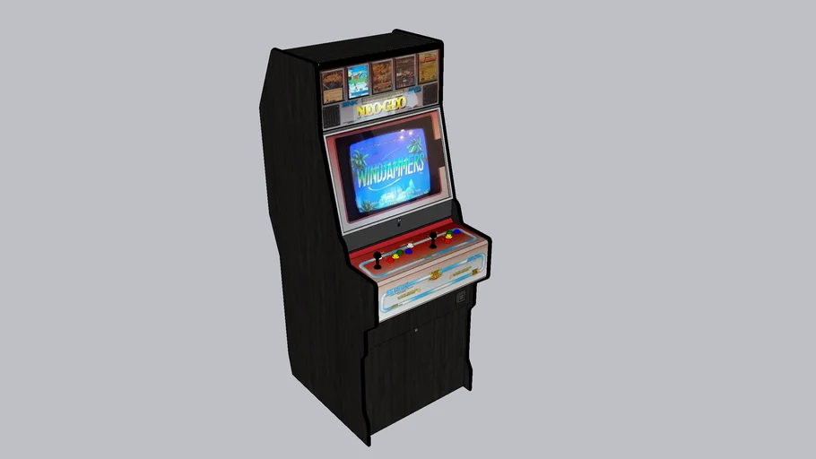 Neo Geo MVS cabinet Electrocoin Arcade Machine | 3D Warehouse