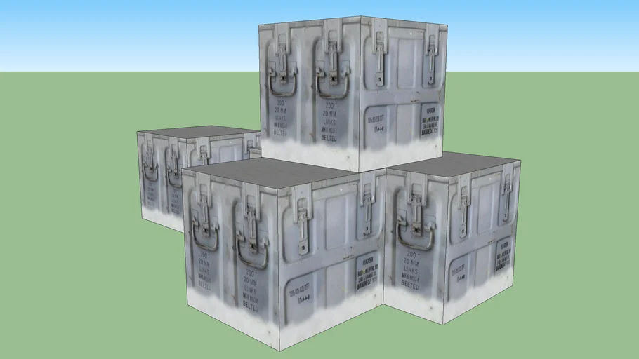 metal boxes snow | 3D Warehouse