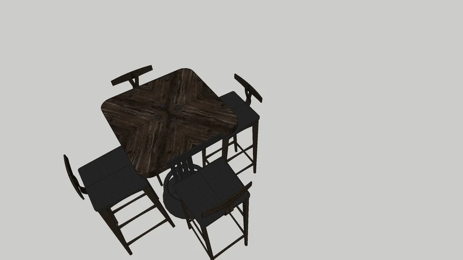 STANDING TABLE AND BAR STOOL 2 | 3D Warehouse