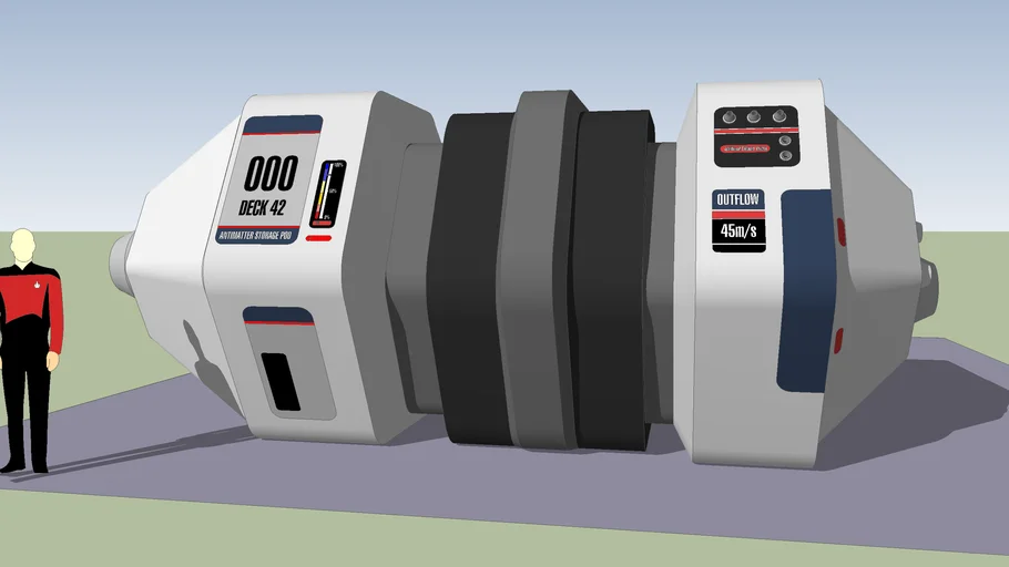 Antimatter storage pod assembly - USS ENTERPRISE D | 3D Warehouse