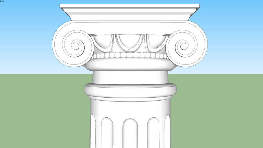 Ionic+Fluted+Column | 3D Warehouse