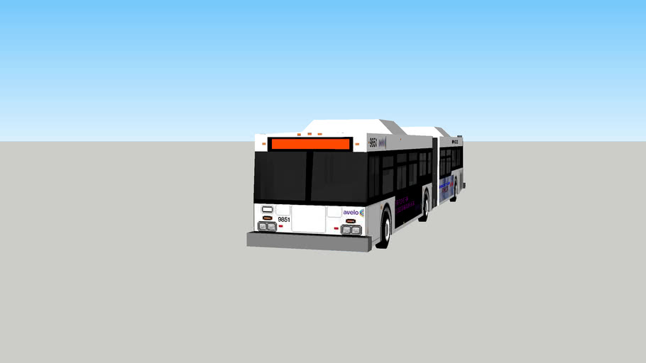 1998 new flyer d60lf shuttle | 3D Warehouse