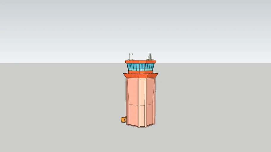 Airport ATC Tower Small | 3D Warehouse