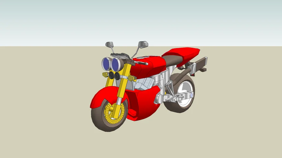 Red bike | 3D Warehouse