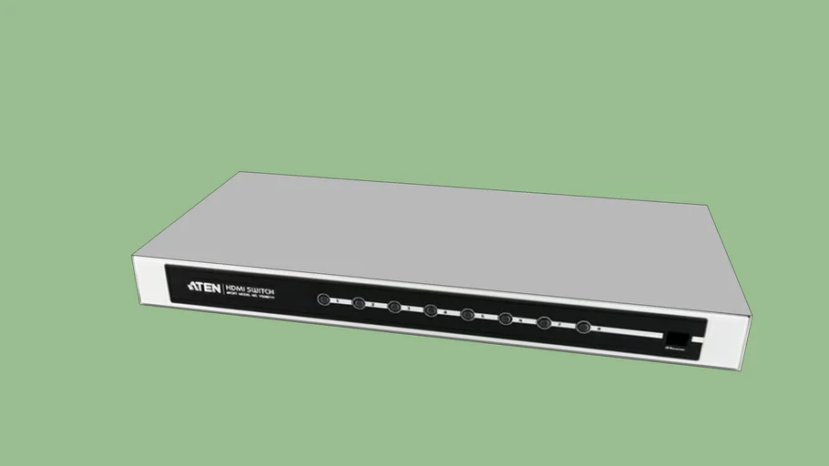ATEN 8 Port HDMi Switch with RS232 | 3D Warehouse