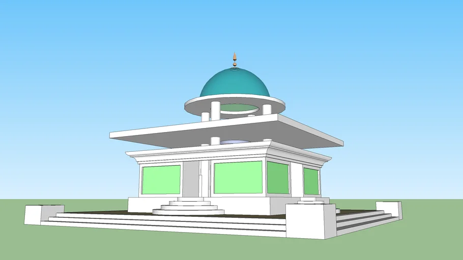 pavilion for playing cards, павильон для игры в карты | 3D Warehouse