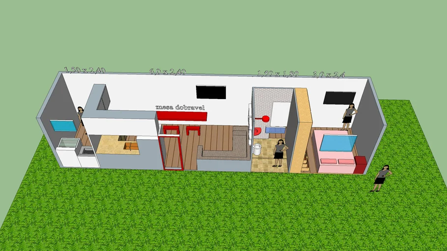 CCU Casa Container Ubatuba | 3D Warehouse