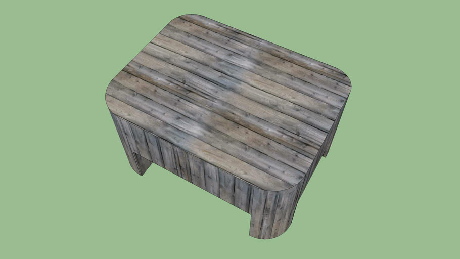 wooden coffee table | 3D Warehouse