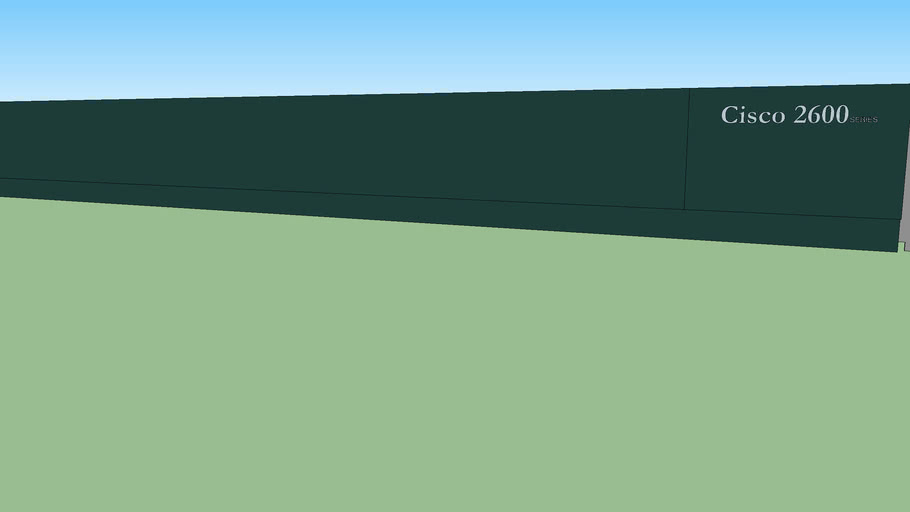 Cisco 2600-2600XM wired network ethernet router | 3D Warehouse