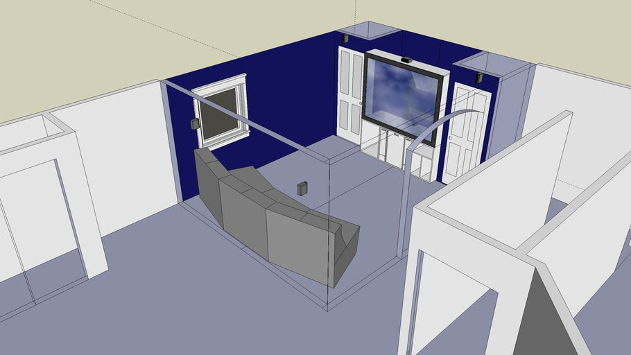 DIY Home Theatre w/ DIY couch and DIY projector and DIY Rear ...