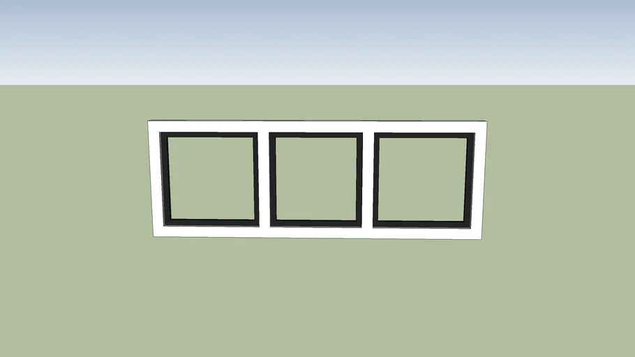 3 Frame Custom Window | 3D Warehouse