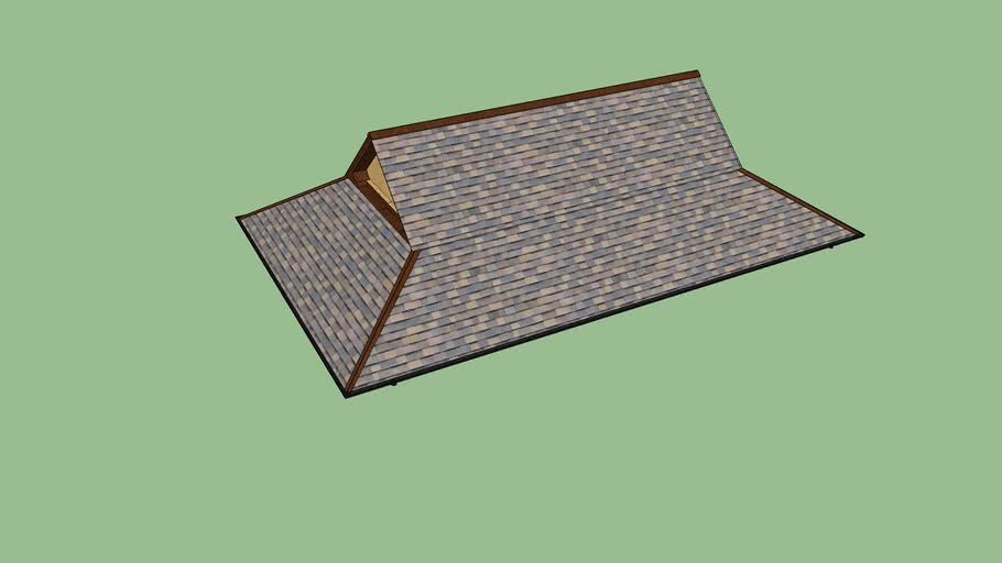 Polynesian Roof complete with gutters | 3D Warehouse