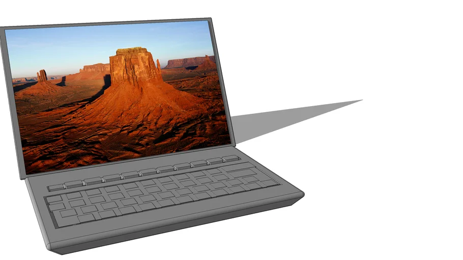 simple Laptop PC | 3D Warehouse