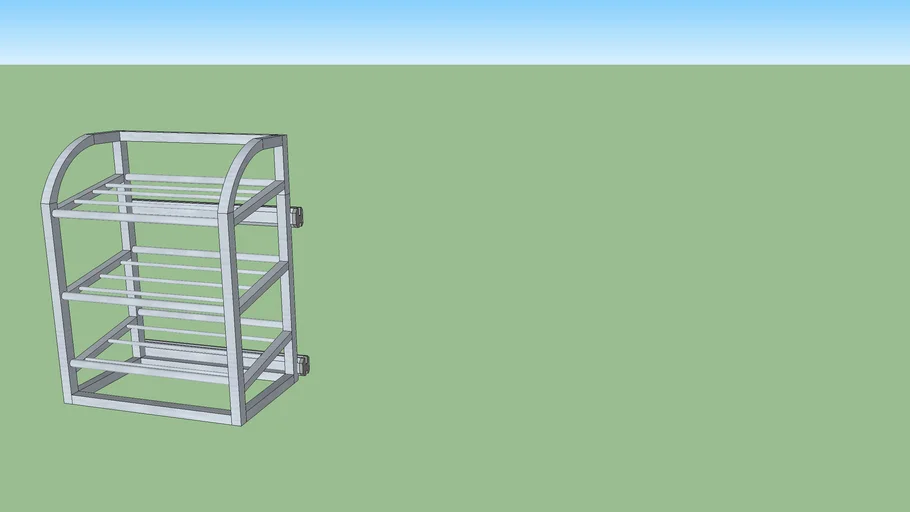 Pull Out Shoe Rack | 3D Warehouse