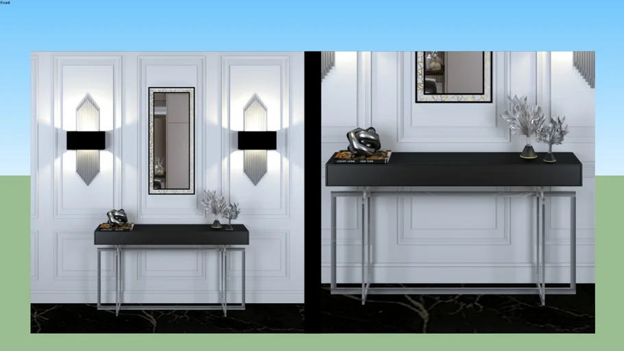 Modern Console Table_01 | 3D Warehouse