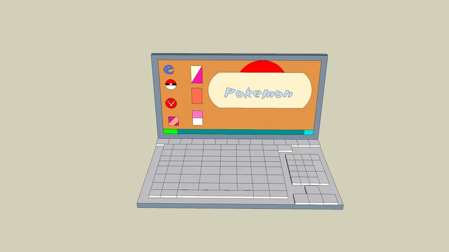 Pokemon Laptop | 3D Warehouse