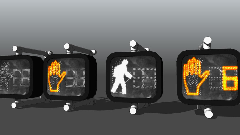 EOI LED pedestrian signals | 3D Warehouse