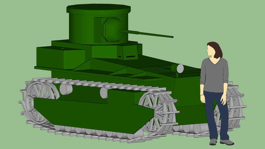 T1 Cunningham - Low poly | 3D Warehouse