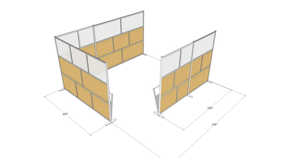 L Shaped Office Partition for a Conference Room Meeting Space by ...