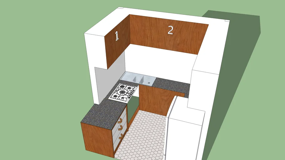 kitchen layout | 3D Warehouse