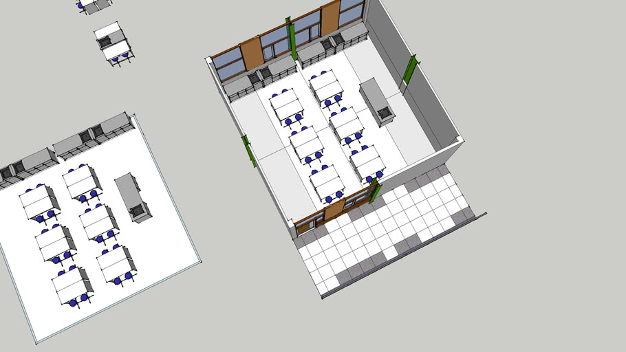 Denah & Furniture Ruang Lab IPA | 3D Warehouse