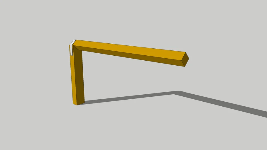 Timber Knee Rail | 3D Warehouse