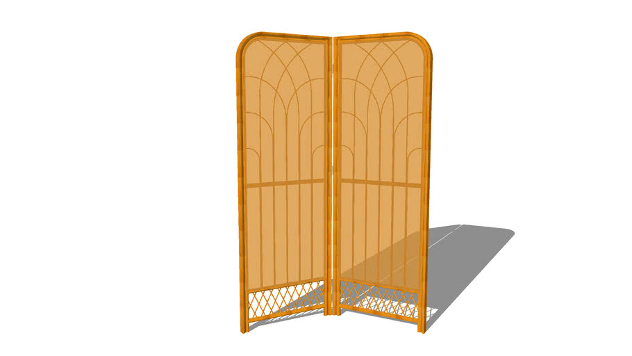 Rattan Screen 2 panels | 3D Warehouse