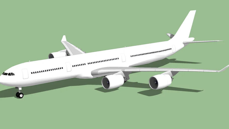 Template - Airbus A340-500 {EDITED; 3Mb} | 3D Warehouse
