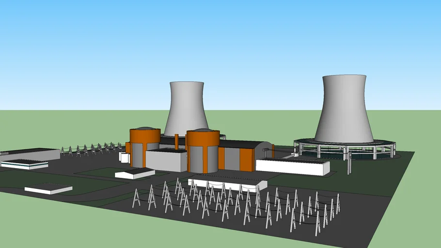 Northern Prairie Nuclear Power Plant - 2100 MW | 3D Warehouse
