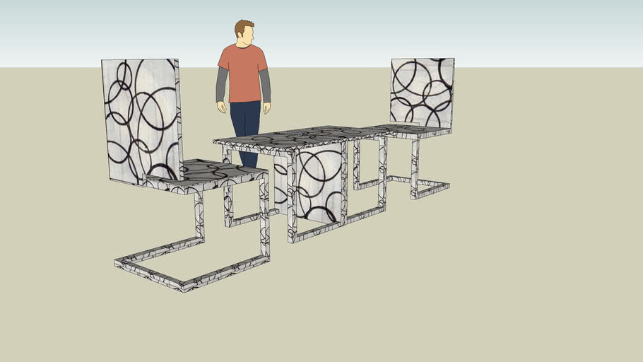 ARCH1101 EXP3 SketchUP Final Dining Table | 3D Warehouse
