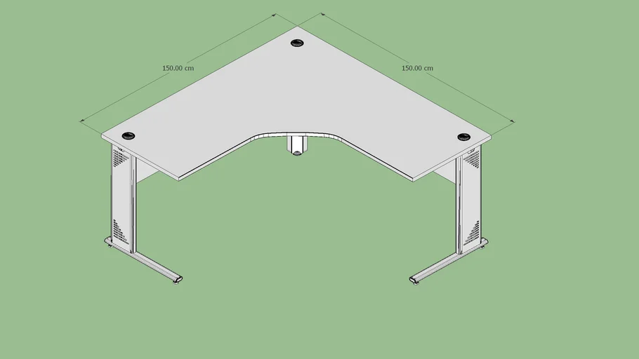 MESA ANGULAR PROMASTER PE FIT 150X150 CM | 3D Warehouse