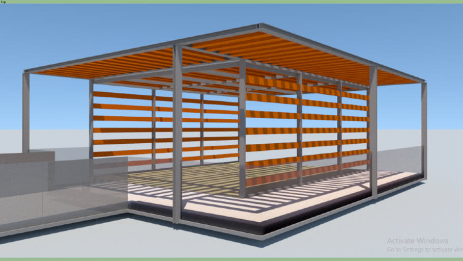 Louver 3D Designing With Ralling 3D Designing | 3D Warehouse