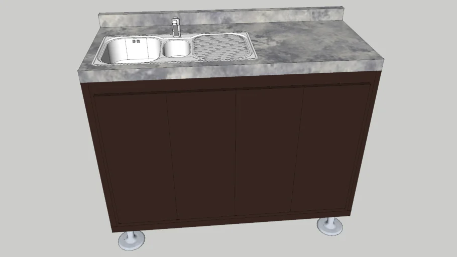 Compact kitchen counter | 3D Warehouse