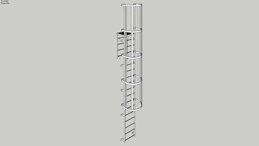 Tubular ladder - high poly | 3D Warehouse