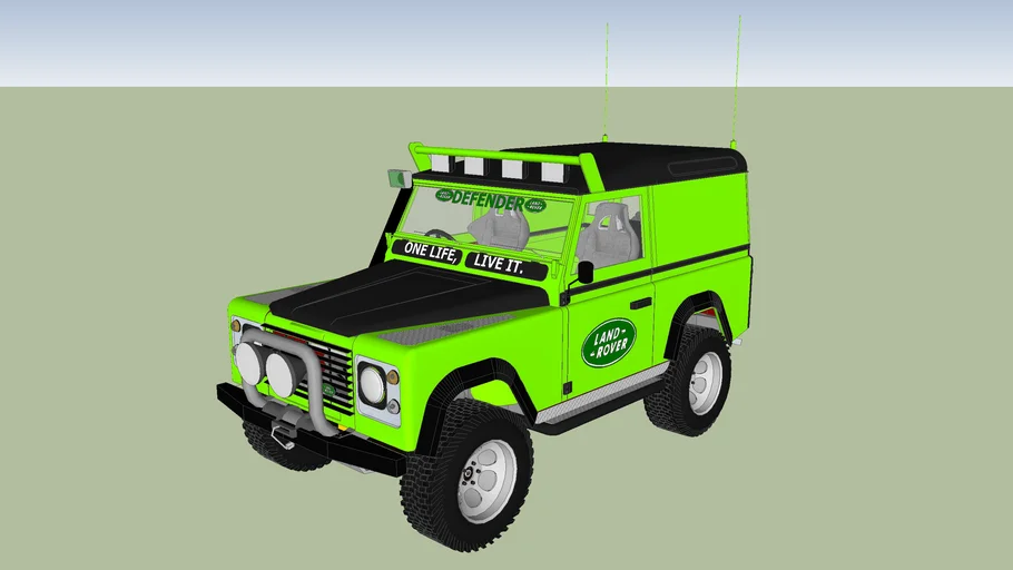Land rover Defender 90 | 3D Warehouse
