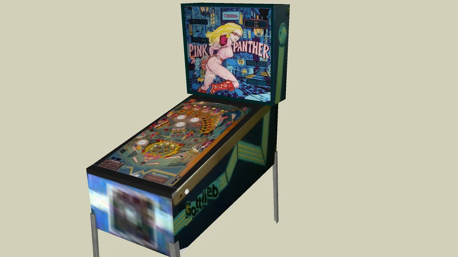 Pink Panther pinball machine | 3D Warehouse