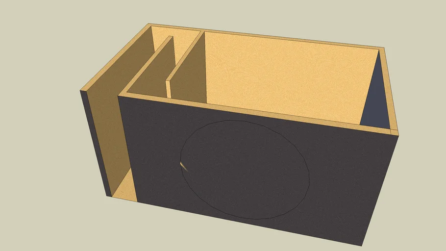 subwoofer box 10'' | 3D Warehouse