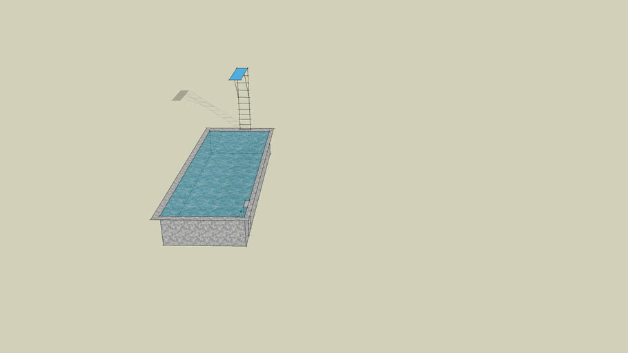pool with diving board | 3D Warehouse