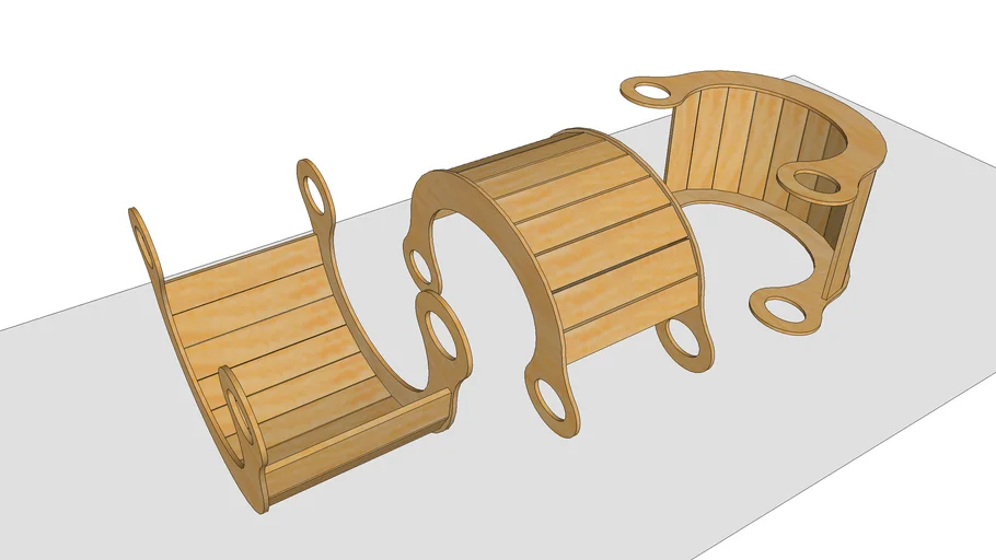 Regenbogenwippe - DIY Rainbow Rocker | 3D Warehouse