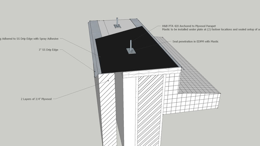 COPING FLASHING DETAIL | 3D Warehouse