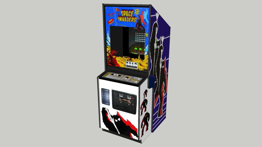 Space Invaders Arcade Cabinet | 3D Warehouse