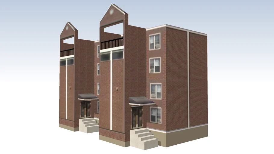 Building Seven in North Canal Apts. | 3D Warehouse